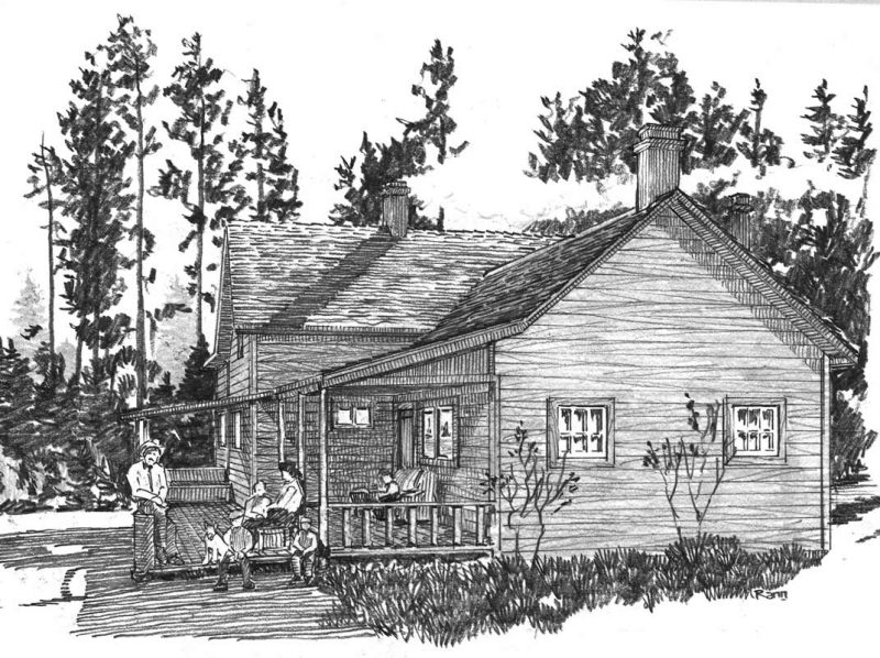 Red House 1910 - Pencil Sketch - Rann Haight